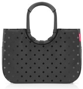 Módní taška Reisenthel Loopshopper L frame glossy dots black