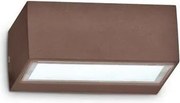 ILUX 213330 Venkovní nástěnné svítidlo TWIN AP1 BIG COFFEE - IDEALLUX