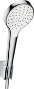 Hansgrohe Croma Select S - Set sprchové hlavice, držáku a hadice, EcoSmart, bílá/chrom 28096400