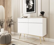 Piaski komoda ORO KSZ107 Barva: bílá/ zlaté nohy