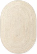 Hanse Home, Kusový koberec Jute Braided 106007 Ivory ovál, 160x230 ovál, béžová, chodba / předsíň