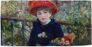 Sablio Ručník Dvě sestry (Na Terase) - Pierre-Auguste Renoir - 30x50 cm