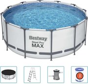 Bestway Bazénový set Steel Pro MAX kruhový 366 x 122 cm