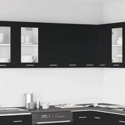 Horní Skříňka Lyon Černá 60X31X60 Cm Kompozitní Dřevo Černá