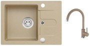 Alveus - Set dřezu Cortina 10 a baterie Kati, beige SETA25960