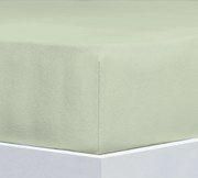 Florella Prostěradlo Solit Jersey Pastell Gruen, 90-100x200 cm