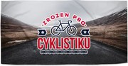 Sablio Ručník Zrozen pro cyklistiku - 50x100 cm