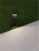 NV 9002878 Venkovní sloupkové svítidlo TIEN černý hliník a čiré sklo LED 8.5W 3000K 200-240V 55st. IP54 - NOVA LUCE