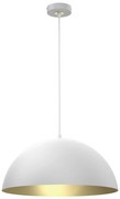 Závěsné svítidlo Beta, 1x zlaté/bílé kovové stínítko, (fi 35cm), w/g