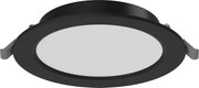 Mexen LDRR, LED stropní svítidlo pro zapuštění, průměr 12 cm 14 cm, 9W, studená - 6500K, 720 lm, černá - L210-014-0965-70