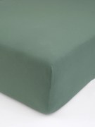 MK Lůžkoviny Jersey prostěradlo s elastanem 140 × 200 cm – olivové