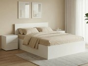 Postel SOFIA 180 x 200 cm, bílá Matrace: Matrace Coco Maxi 20 cm, Rošt: S lamelovým roštem