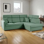 Sedací souprava SLIM XL | 238x180 cm | pravá | rozkládací + úložný prostor | letto 75 mintová EASY CLEAN