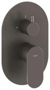 Ravak Eleganta - Baterie pod omítku, pro 2 spotřebiče, kartáčovaný grafit X070338