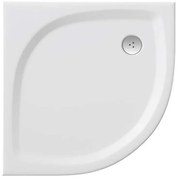 Ravak Elipso Pro Flat - Čtvrtkruhová sprchová vanička Galaxy Pro 90, šířka 90x90 cm, rádius 55 cm, bílá XA237711010B