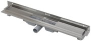 Alca - Sprchový žlab Flexible Low 75 cm, s nastavitelným límcem ke stěně, nerez APZ104-750
