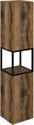 Sapho Sapho, SKARA skříňka 35x171x32cm, 2x dvířka, levá/pravá, černá mat/dub Collingwood, CG010-1919