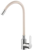 Velazo Dřezová baterie s flexibilním raménkem - VE-8105SBE, béžová/nerez