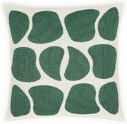 Unia - Cotton Cloud Povlak na polštář z akrylové bavlny 50x50 2153-4 Pebbles zelený RAW