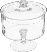 Skleněný pohár na sušenky, sklad sladkého, průměr 19 cm