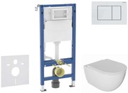 Geberit Duofix - Set předstěnové instalace, klozetu Oudee a sedátka softclose, tlačítko Delta30, alpská bílá SANI11CA3139B