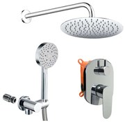 Mereo Viana - Sprchový set s baterií pod omítku, průměr 30 cm, 5 proudů, chrom CB650SV1