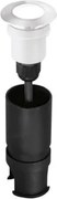 FAN LED-IMPACT24V-R1M Pochozí venkovní LED svítidlo IMPACT DC24V kulaté nikl, hliník, 2 W, 170 lm, 4000 K, IP67, 4,5 x 4,5 x 5,7 cm - FANEUROPE
