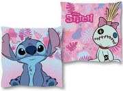 Oboustranný polštář Lilo & Stitch - motiv Stitch a Scrump - 38 x 38 cm