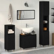 Sada koupelnového nábytku 3 ks Černý dub 30 x 30 x 190 cm 3333098