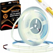 BERGE LED pásek COB Neon 24V - 480D - 9W/m - IP20 - 990lm - 50m - studená barva