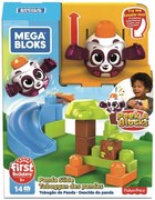 Stavebnice mega bloks peek a blocks velká skluzavka - lesní panda