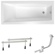 Obdélníková vana Laguna Idea Plus 170x75 cm akrylát levá i pravá SIKOID1700APN