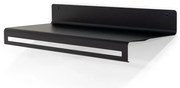 Černý kovový nástěnný věšák s poličkou 78 cm Sway – Spinder Design