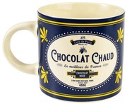 Tmavě modrý/krémový keramický hrnek 350 ml Chocolat Chaud – Rex London
