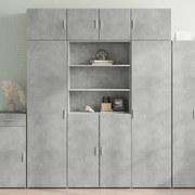 Skříň highboard betonově šedá 80x42,5x185 cm kompozitní dřevo