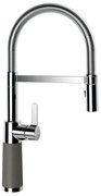 SCHOCK SC-550 - Dřezová baterie s flexibilním ramenem a sprškou, Asphalt/chrom 558000GAS
