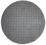 Vopi, Kusový koberec Udinese šedý kruh, 57x57 (průměr) kruh, šedá, chodba / předsíň