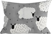 Polybavlněný povlak na polštář SHEEP POLY 50x70 cm, šedý