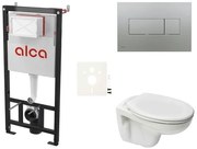 Cenově zvýhodněný závěsný WC set Alca do lehkých stěn / předstěnová montáž + WC Ceramia S-Line Pro SIKOASP6