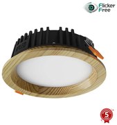 APLED - LED Podhledové RONDO WOODLINE LED/6W/230V 4000K pr. 15 cm borovice masiv