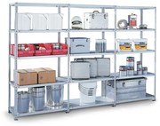 Policový regál FIX, 330 kg, 2000 x 1000 x 500 mm, základní regál
