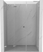 Mexen Lunar-F, L skládací levé sprchové dveře 110 cm, čiré sklo, chromový profil, 836SL-110-050-01-00-L