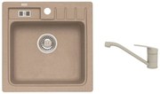 Alveus - Set dřezu Niagara 20 a baterie Clara, beige SETA25909