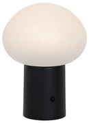 Stolní lampa černá vč. LED 3-stupňový stmívač dobíjecí - Louise