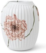 Bílá porcelánová váza Kähler Design Poppy, výška 21 cm
