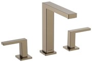 Hansgrohe Tecturis E - Umyvadlová baterie s výpustí Push-Open, 3-otvorová instalace, EcoSmart, kartáčovaný bronz 73030140