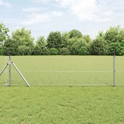Zemní upevnění svařované drátěné ploty 10 x 0,4 m Stříbrná 3351557