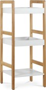 Regál DR-013-3 bambus a MDF bílá