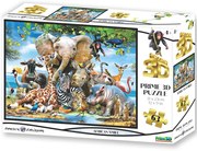 PRIME 3D PUZZLE - Afrika úsměv 63 dílků