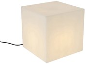 Moderní venkovní lampa bílá 38 cm čtvercová IP44 - Nura
